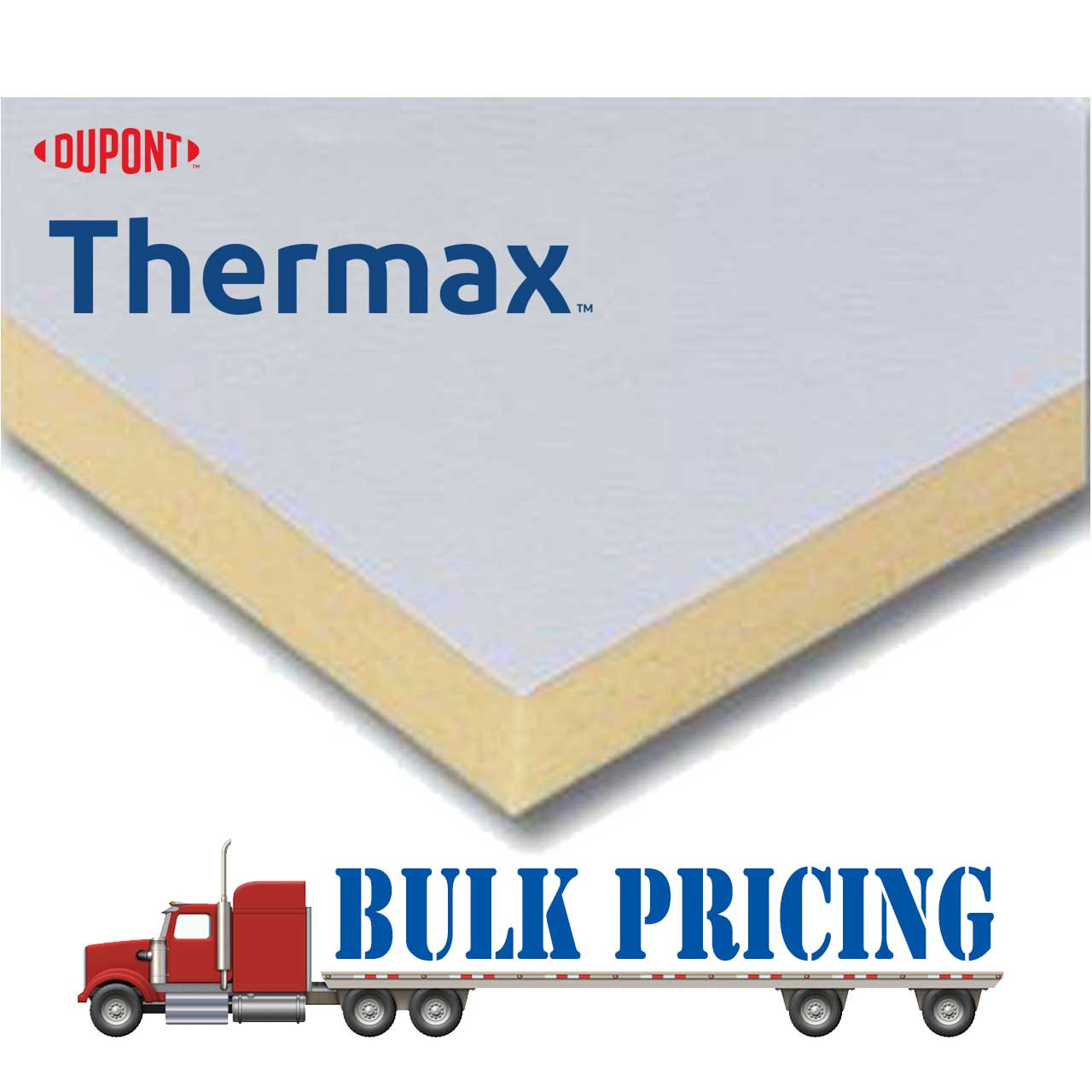 Dow Thermax Sheathing, Foil Faced, 2 in, R 13, 4'x8' Sheet