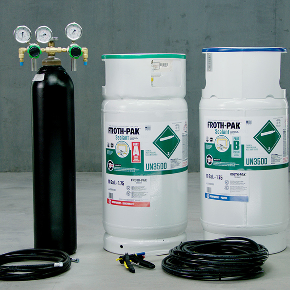 Froth-Pak Spray Foam, closed cell foam insulation & sealant