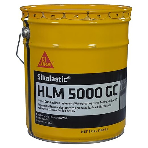 Sikalastic HLM 5000 GC, Liquid, Cold-Applied Elastomeric Waterproofing ...