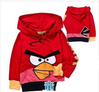 New Angry Birds Boy/Girls Red Jacket with Hood - Size 1/2 - Totally ...