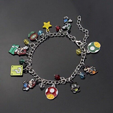 NEW Super Mario Bros Charm Bracelet - Totally Kidz & Gifts