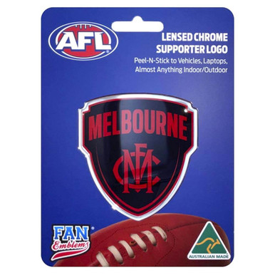 AU Seller - Fan Emblems - AFL Melbourne Demons Logo Decal - Totally ...