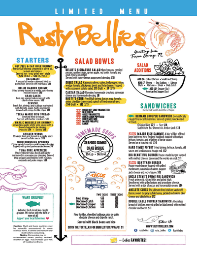 Single Use Menus, in full color, 8" x 11", SUM811