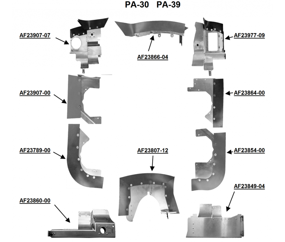 Piper PA-30 & PA-39 Engine Bafffle Kit