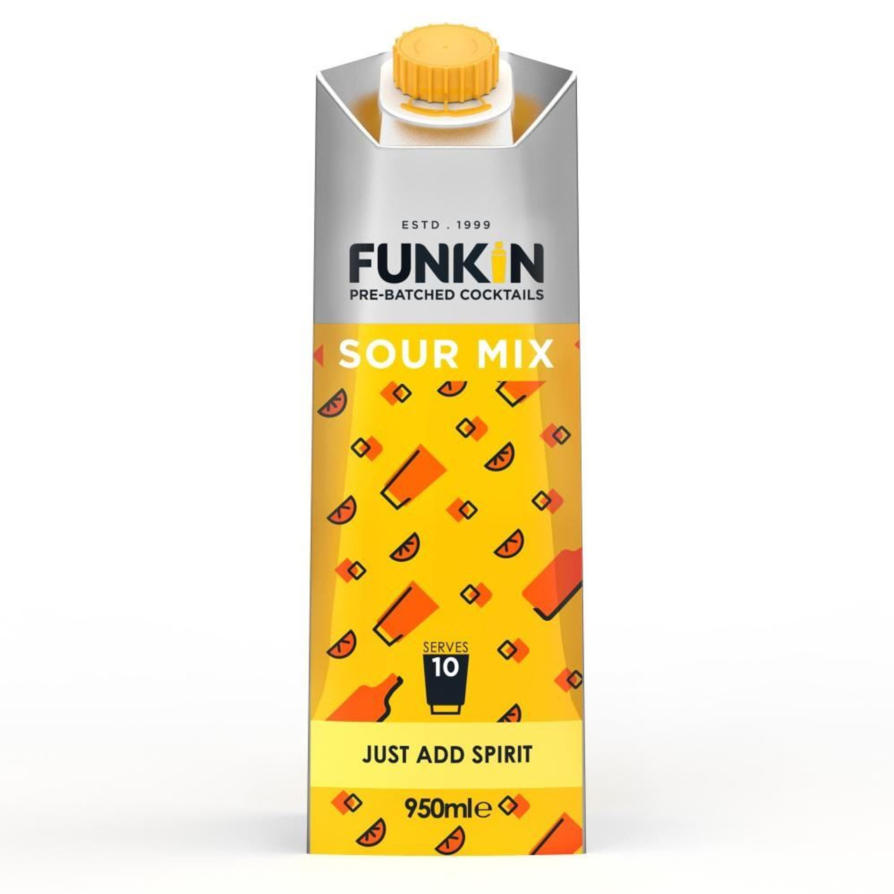 Funkin Sour Mix Pre Batched Just Add Spirit 6 X 1ltr