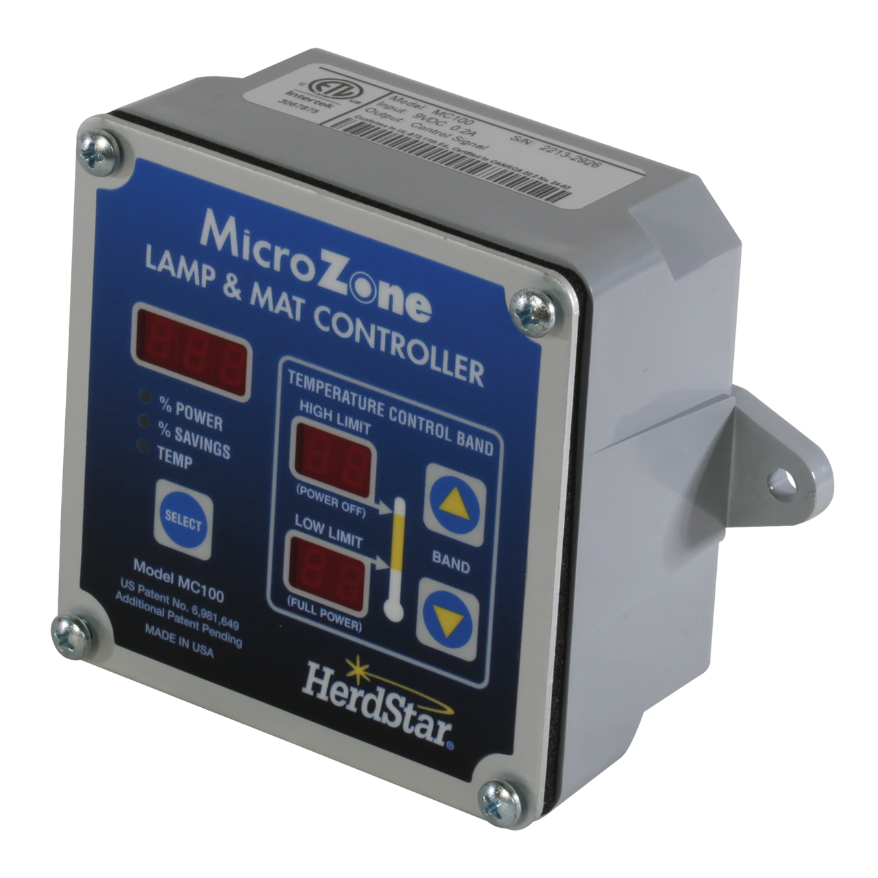 MicroZone™ MC100 Lamp and Mat Assembly ASY-000023