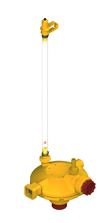 LUBING Regulator for 28MM Pipe with 24" Riser Tube