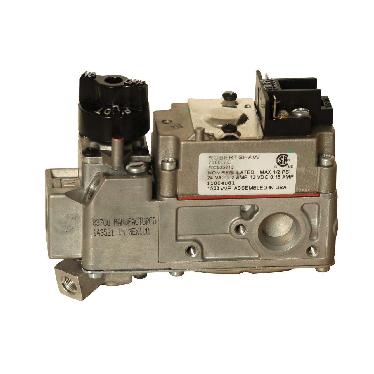 CTB® Gas Control Valve, For Use With Zone 7000 Robershaw Gas Control Valve