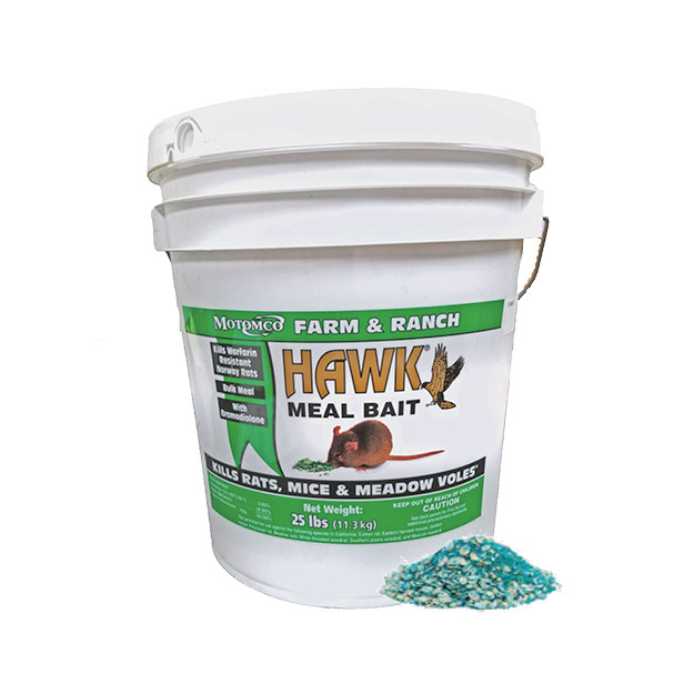 Hawk® Rat and Mouse Bait, 25 lb