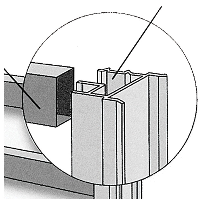 12 ft Double Couple Rail, For Use With KWIK FRAME Sliding Door Systems