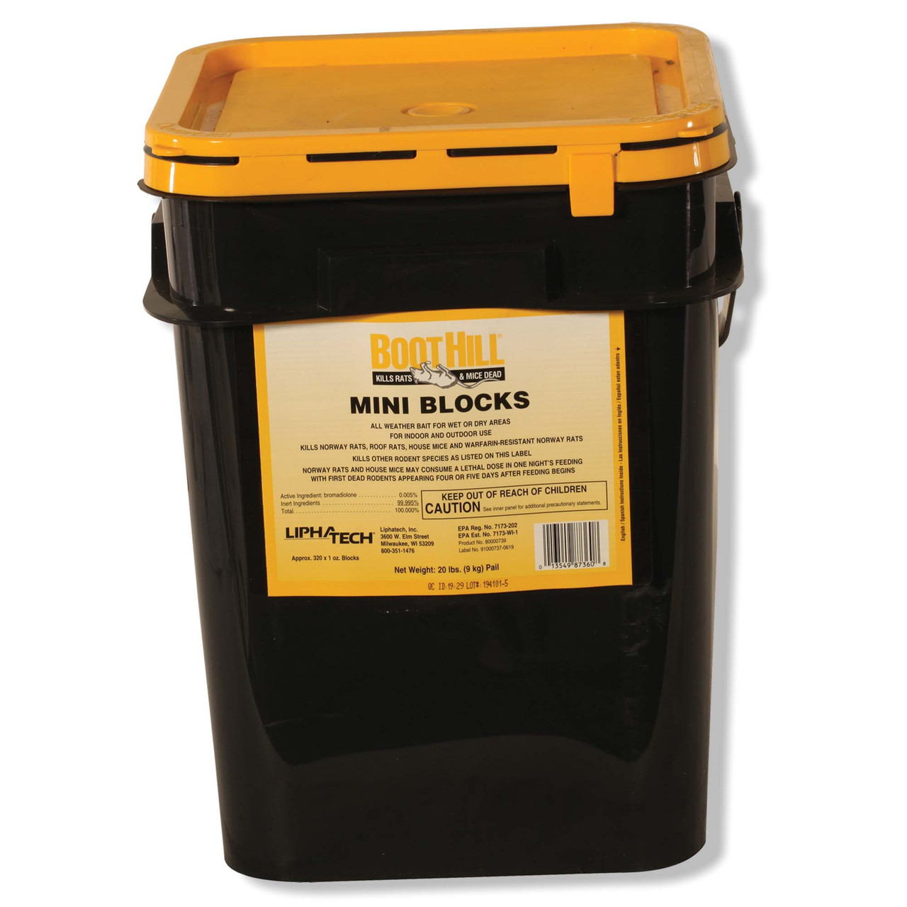 Boot Hill® 20lb Rat and Mouse Bait 1 Oz. Mini Blocks