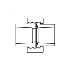 1/2 Inch Schedule 40 PVC Union - Slip