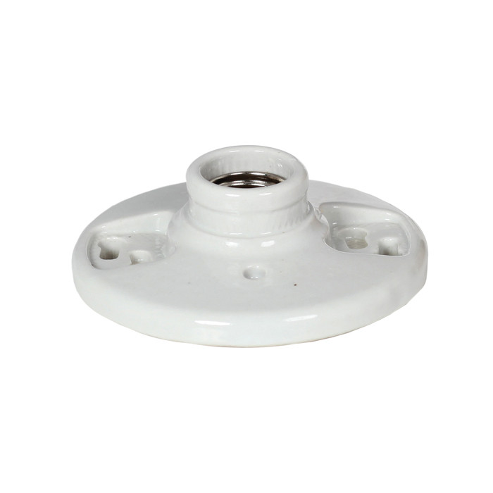Porcelain Keyless Lampholder, For 3-1/4 in or 4 in Outlet Box and ...
