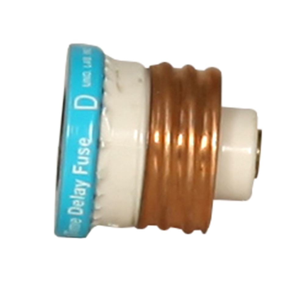 T Series Time Delay Plug Fuse, 6.25 A, 125 VAC, 10 kA Interrupt, Screw ...