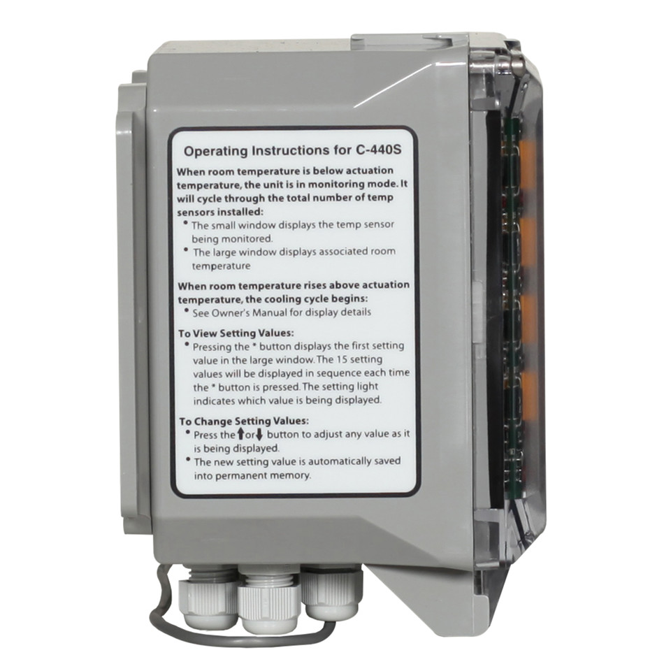 Edstrom Cooling System Controller, 120 VAC/24 VAC, 0.25 A Edstrom Cooling System Controller, 120 VAC/24 VAC, 0.25 A