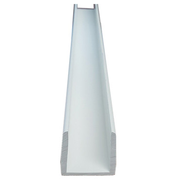 MSW PVC U-Channel for 35 mm Creep Panel, 1-3/8 in x 20 ft