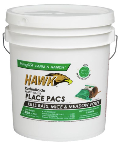 Hawk® Rat and Mouse Bait, 1.5 oz, Pellet