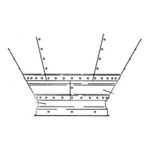 22 in 60 degree AP Hopper Extension Panel Bundle, For 6 and 9 ft Feed Bins