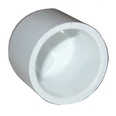 1-1/2 Inch PVC Cap - Slip
