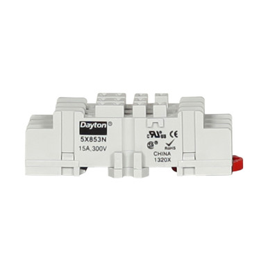 Square Standard Relay Socket, For Use With 11-Pin Plug-In Relay, Gray