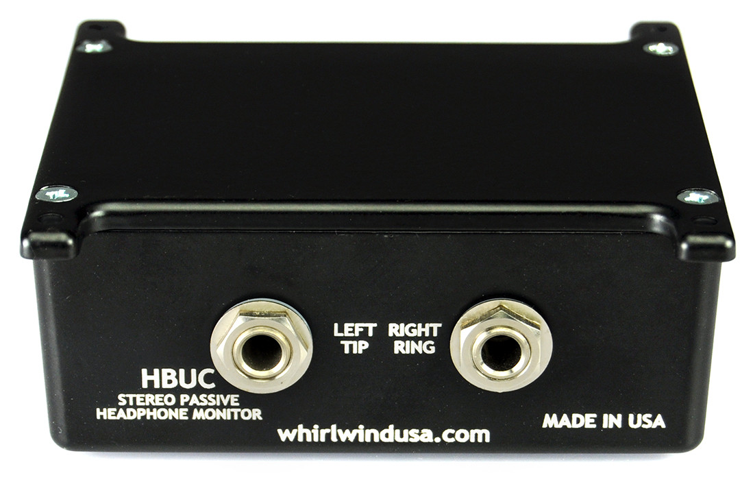 Whirlwind HBUC stereo, passive, compact headphone amplifier
