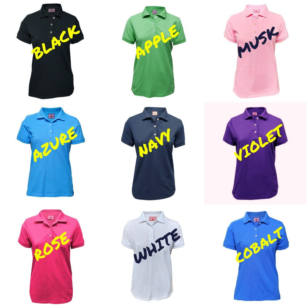 20 Ladies Cotton Polos With Free Logo Embroidery (PACKAGE DEAL ...