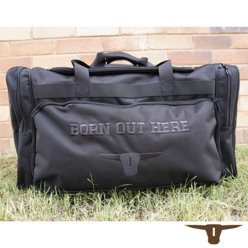 Born Out Here Outback Livin Gear Bag in Black - Golders Toowoomba