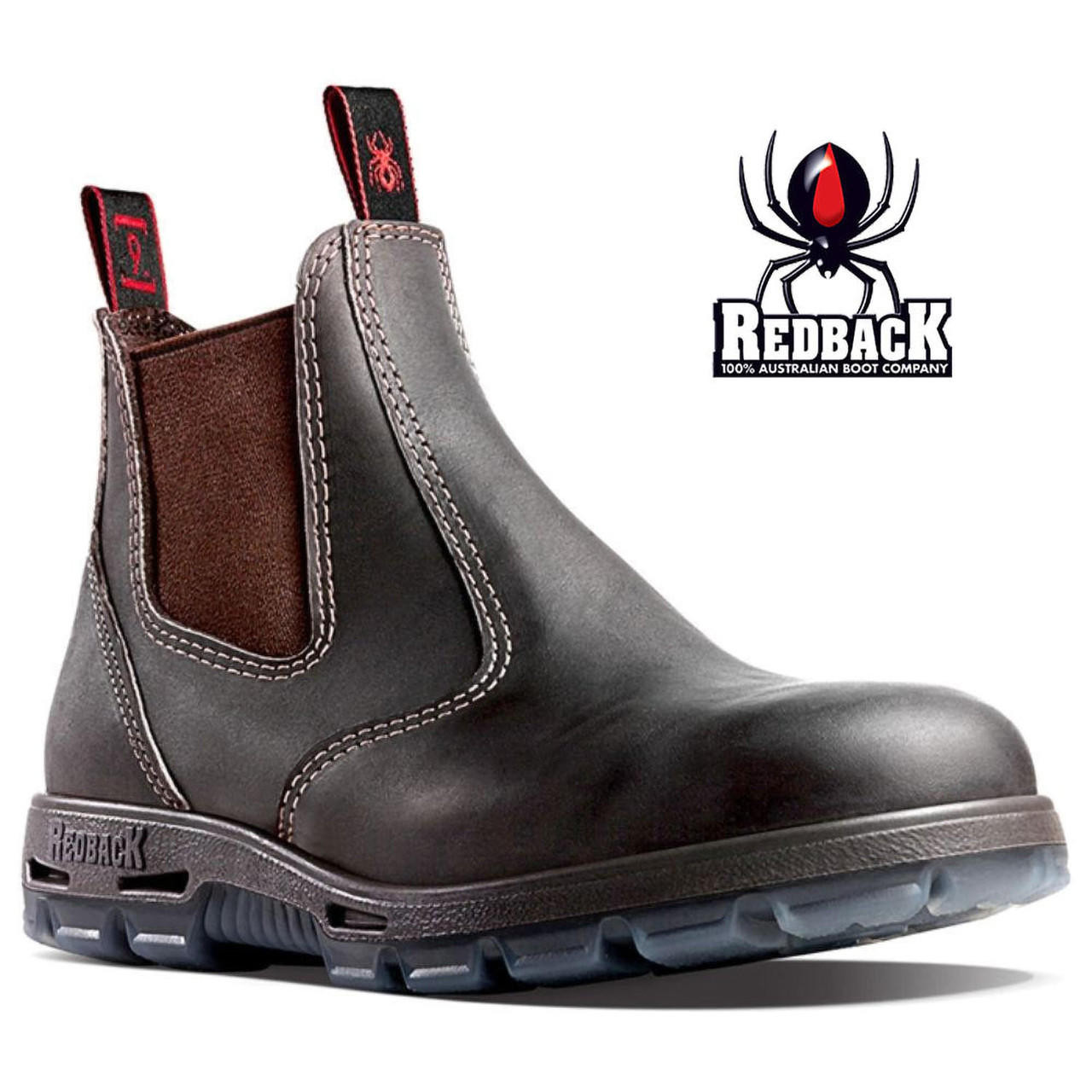 Redback Bobcat Claret Soft Toe Leather Boot UBOK