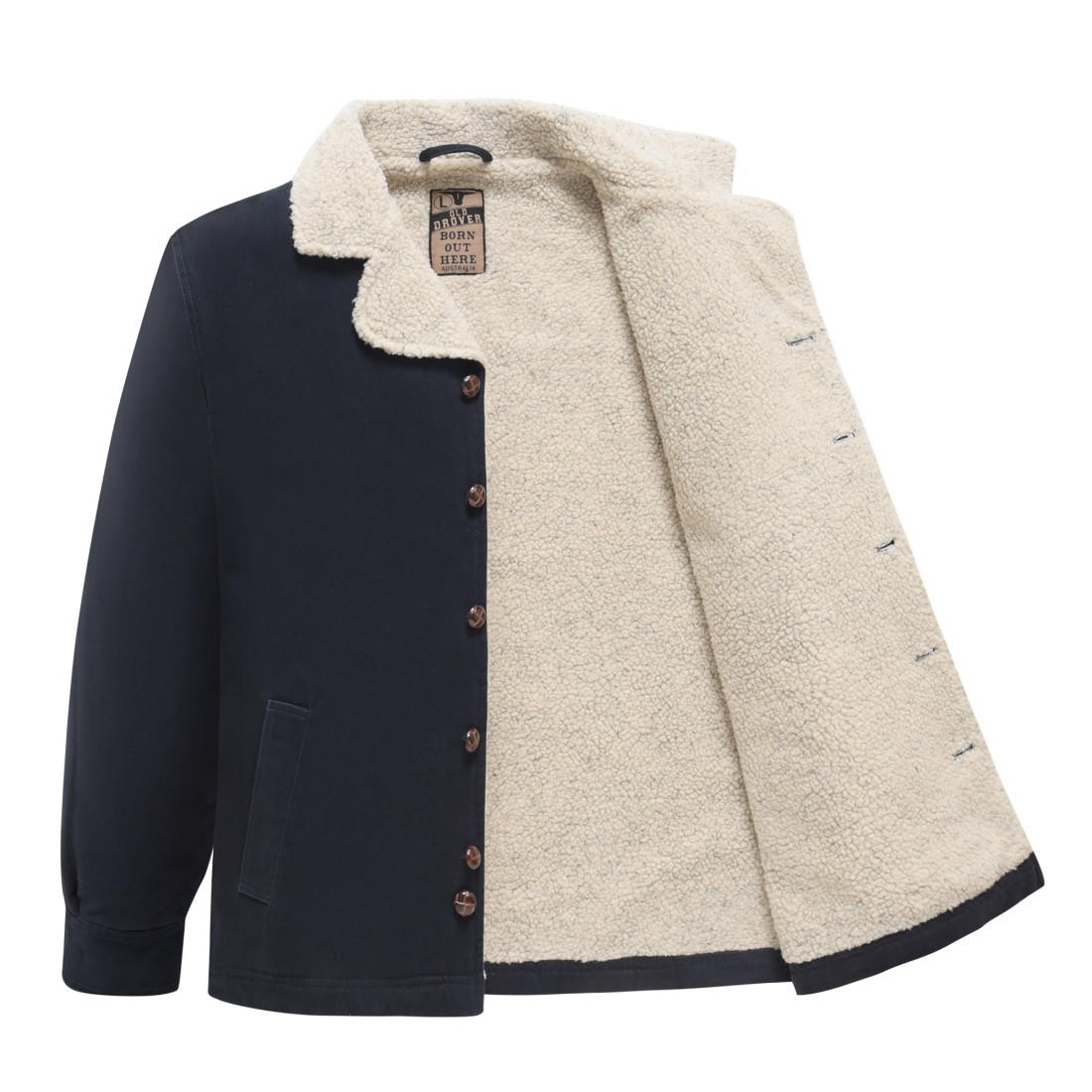 Born Out Here Old Drover Jacket In Midnight - Golders Toowoomba