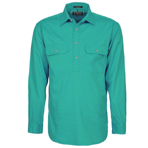 Ritemate RM200CF Pilbara Men's Closed Front Shirt Jade