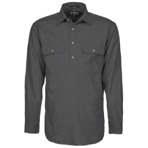 Ritemate RM200CF Pilbara Men's Closed Front Shirt Cobalt Blue