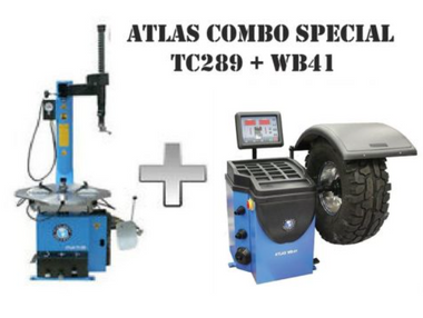 Atlas Equipment TC289 Rim Clamp Tire Changer + WB41 Wheel Balancer ...