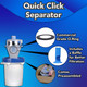 Assembled Quick Click Dust Separator and 5 Gallon Locking Collection ...