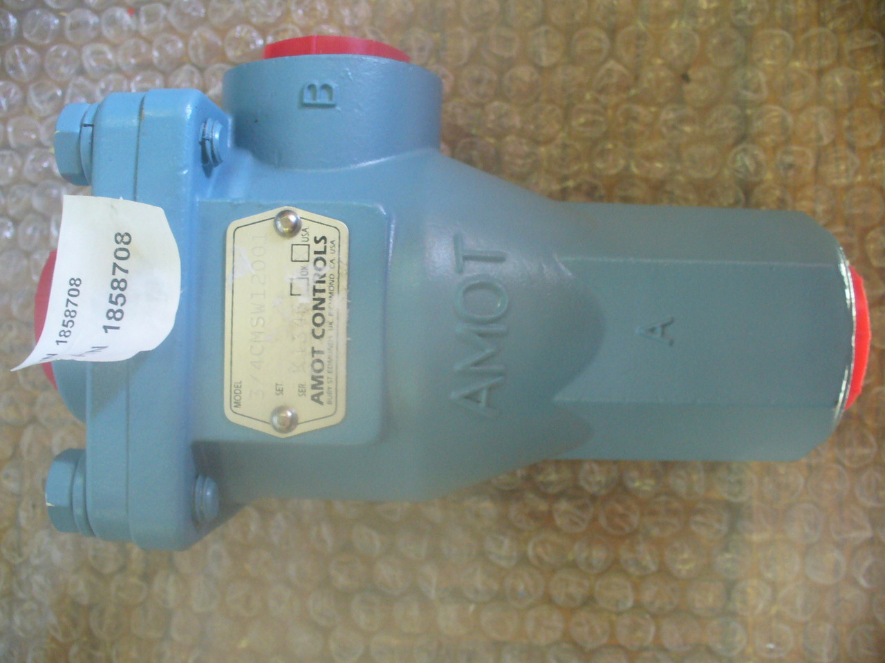 Amot Controls Valve Flow Model:3/4 CMSW12001 P/N 1858708 SERK 1343 AMOT ...