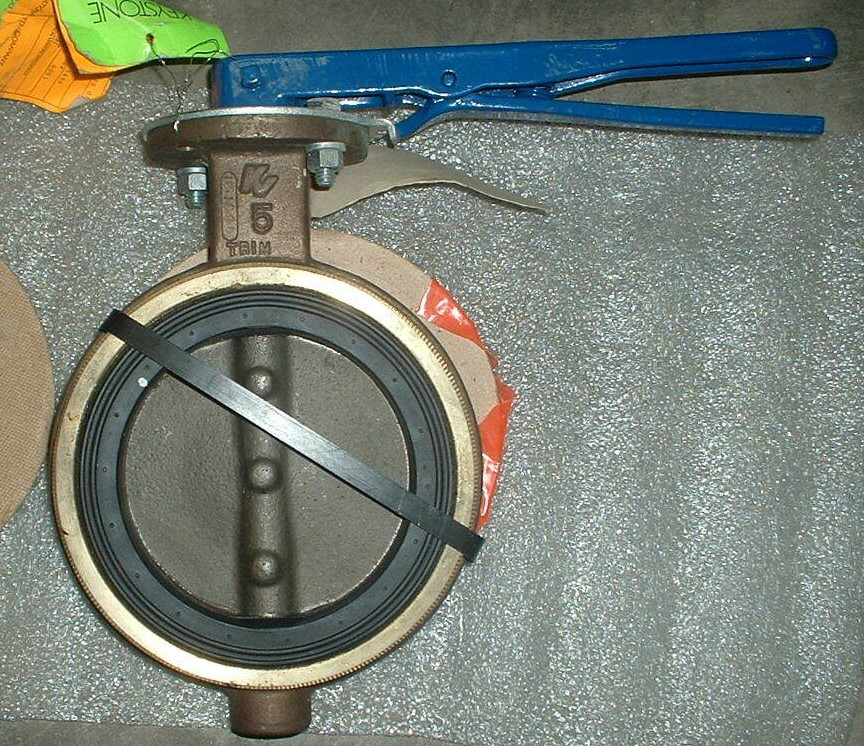 Keystone Butterfly Valve P/N 941703050139050 Size: 5" Body bronze ...