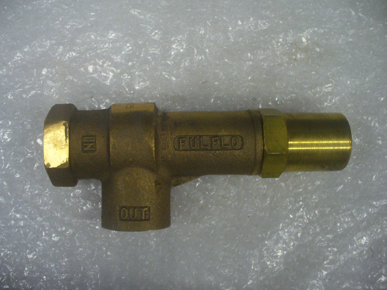 FULFLO BRONZE VALVE, SAFETY RELIEF P/N VB5-1YS225PSI Size: 1'" IN NSN ...