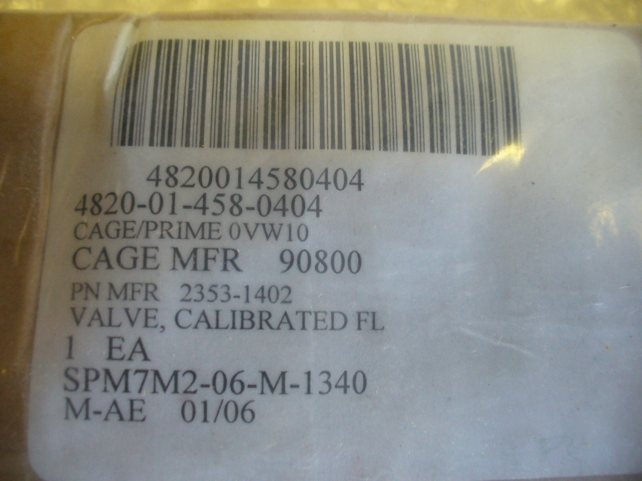 HAYS Calibrated Flow Valve P/N 2353-1402 Size: 1-1/2" NSN 4820014580404 ...