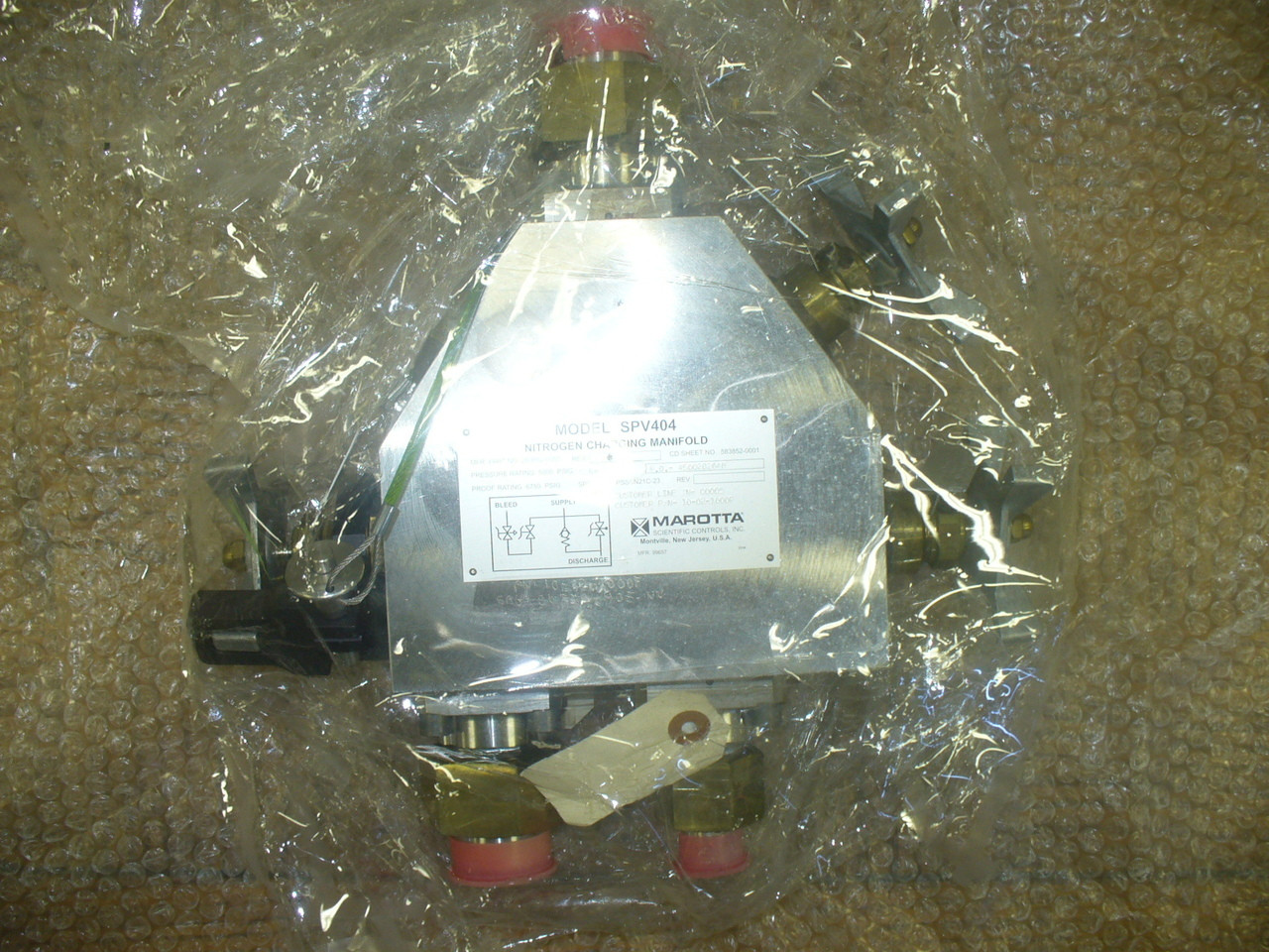 MAROTTA Nitrogen Charging Manifold Modle SPV404 MFR P/N 283852-0001 ...