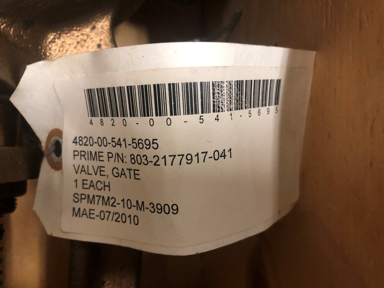 MILWAUKEE VALVE,GATE P/N 803-2177917-041 NSN 4820005415695 Name Value ...
