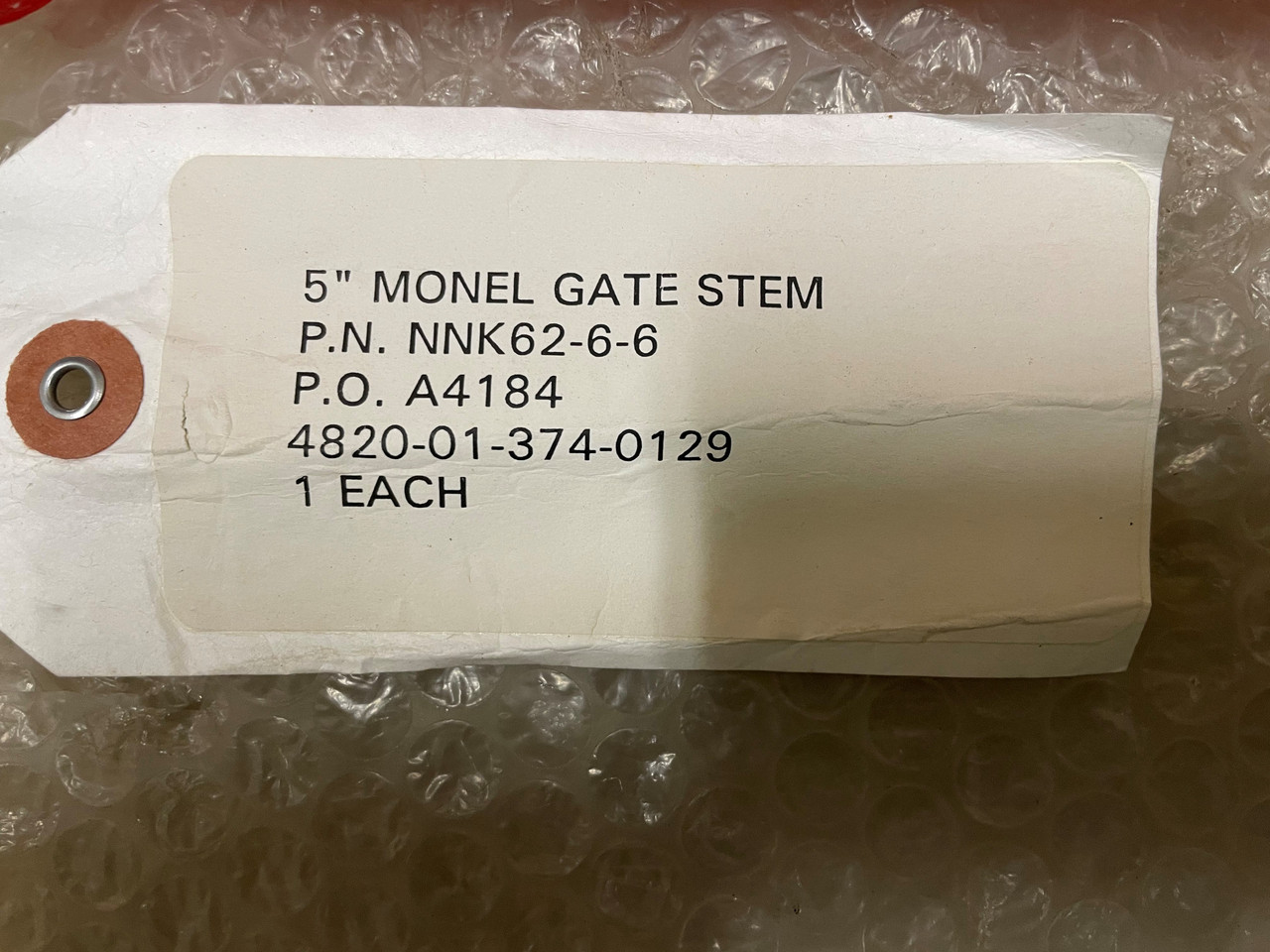 PIMA STEM,FLUID VALVE P/N NNK62-6 -6 NSN 4820013740129 Name Value ...