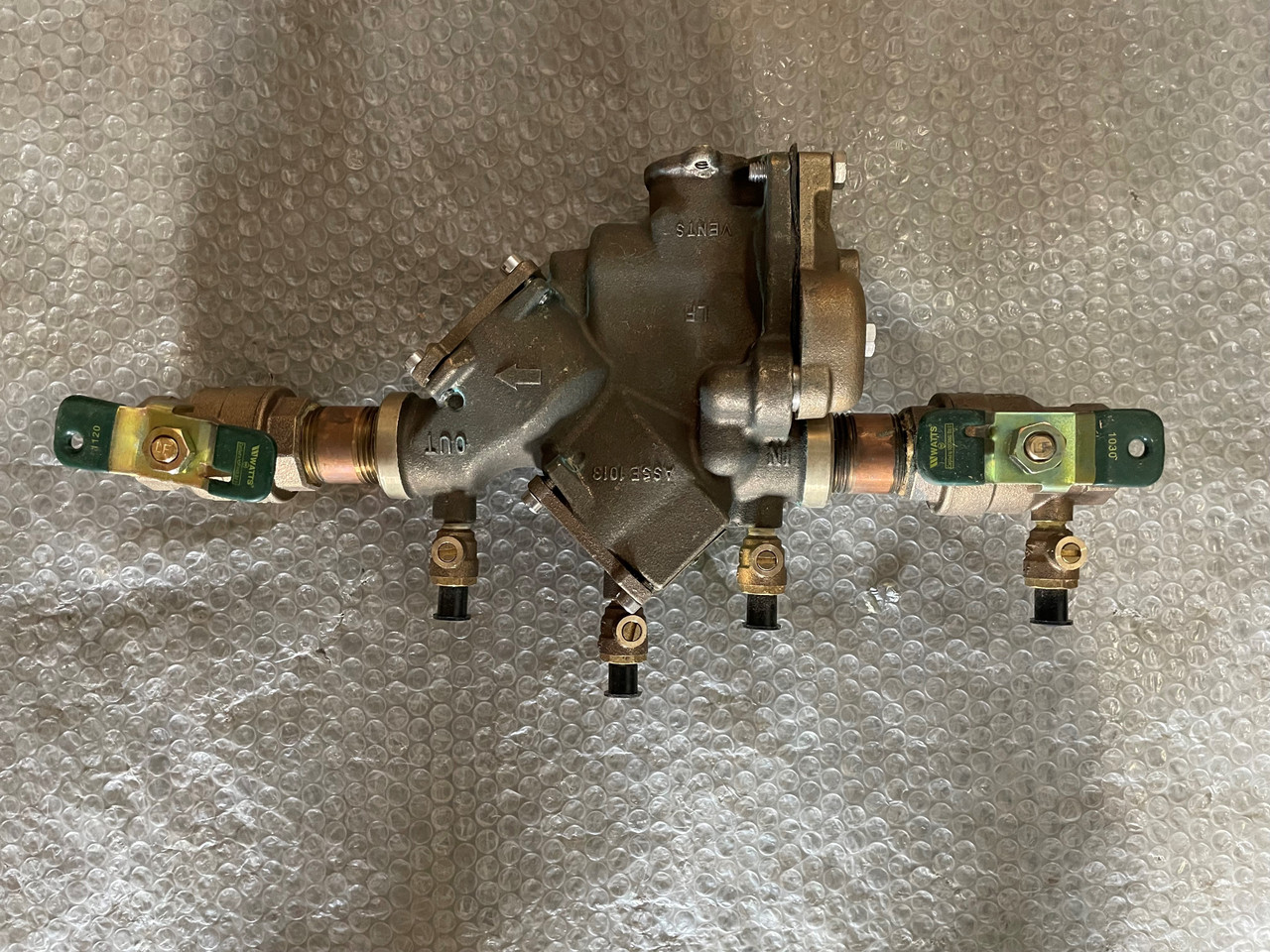 WATTS Reduced Pressure Zone P/N LF909-QT Size 1” Backflow Preventer ...
