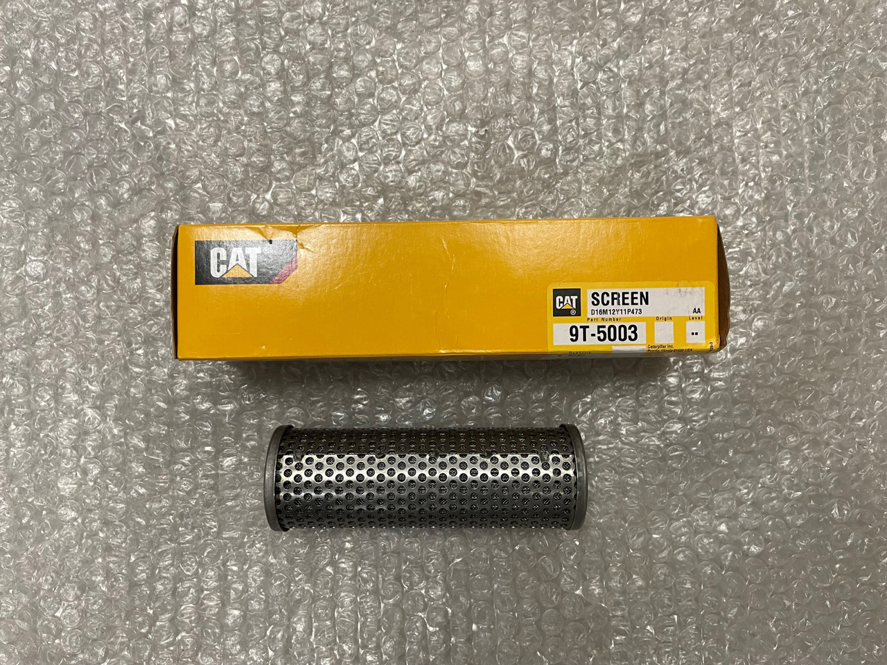 CATERPILLAR STRAINER ELEMENT SEDIMENT P/N 9T-5003 NSN 4730016003759