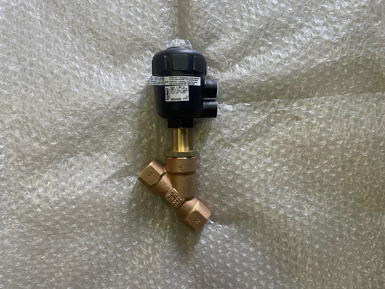 BURKERT VALVE,REGULATING,FLUID PRESSURE P/N 454605G Flow 1 - 2 2000 A 3 ...