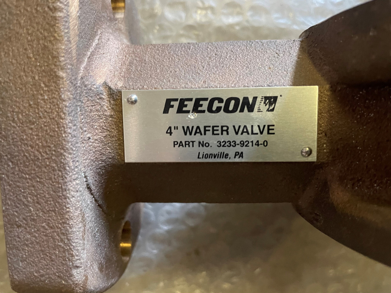 KIDDE FIRE (FEECON) VALVE BUTTERFLY P/N 3233-9214-0 NSN 4820002700518 ...