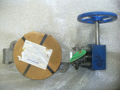 KEYSTONE BUTTERFLY VALVE P/N 143-703-050-360-033 Size: 5" IN BODY: 316 ...