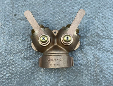 ELKHART BRASS SIAMESE CONNECTION FIRE HOSE P/N B-100-N INLET NOMINAL ...