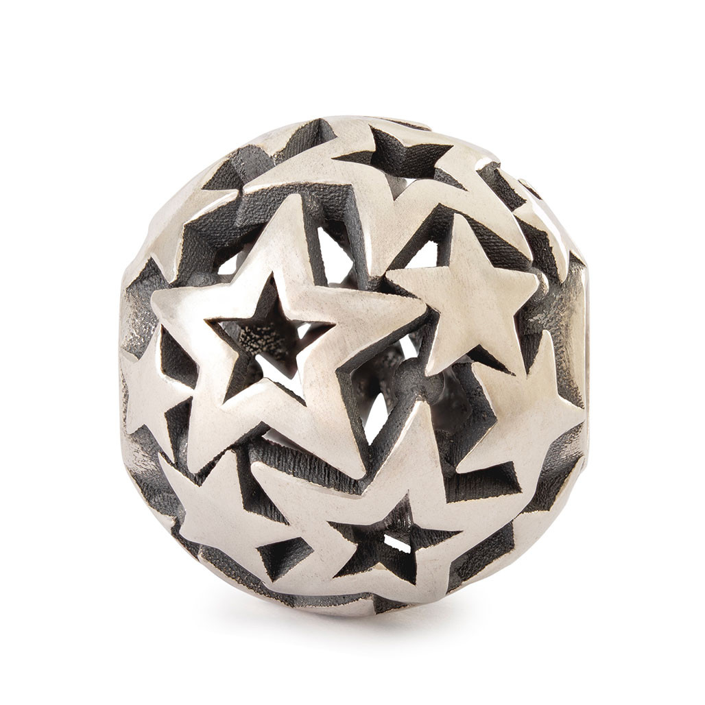 Trollbeads Star Blanket | Silver Christmas Trollbead | TrollbeadsAkron.com