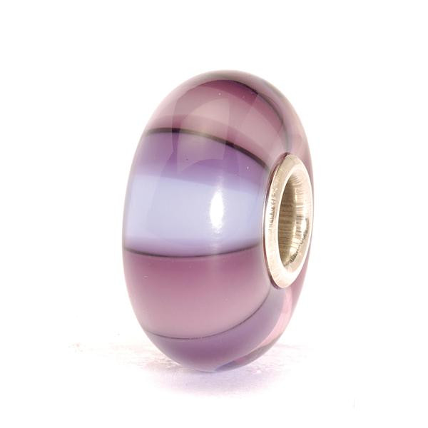 Authentic Trollbeads | Glass Beads | Purple Stripes | Free Shipping