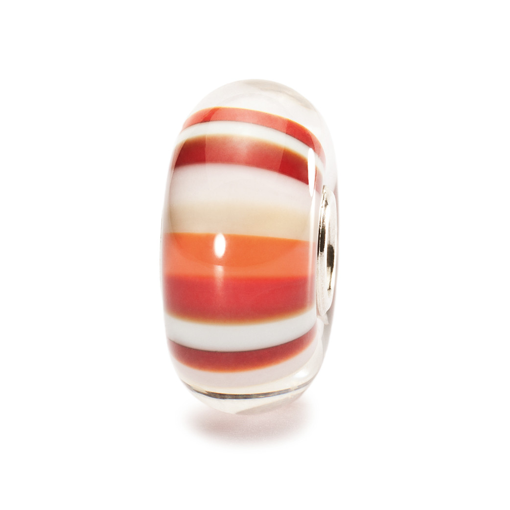 Retired Trollbeads | Red Stripe | TrollbeadsAkron.com