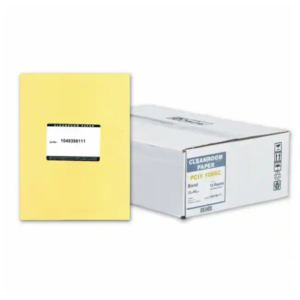 Cleanroom Paper - Yellow 22# , 8.5" X 11" - Day Associates Inc.